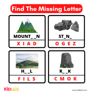 Find The Missing Alphabet Workbook for Grades 2 to 5 - Kidpid