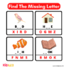 Find The Missing Alphabet Workbook for Grades 2 to 5 - Kidpid