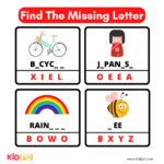 Find The Missing Alphabet Workbook for Grades 2 to 5 - Kidpid