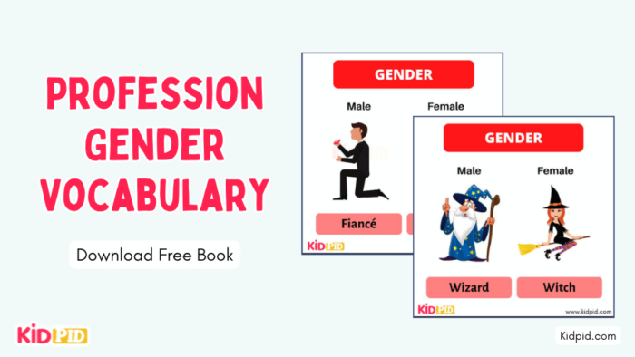 Profession Gender Vocabulary - Kidpid