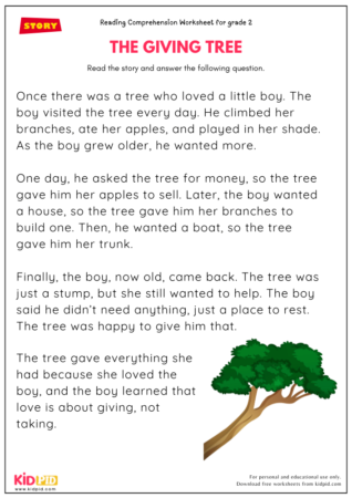 Easy Reading Comprehension For Grade 1 (Free Printables) - Kidpid