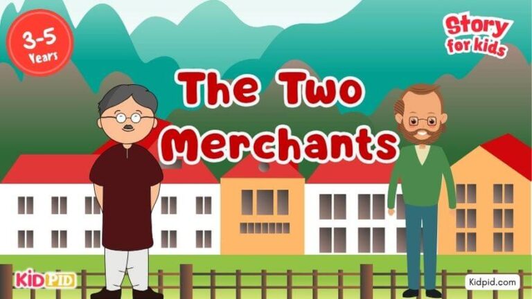 The Two Merchants - Moral Story Book to Teach Wisdom and Patience - Kidpid