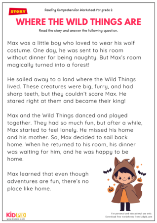 Easy Reading Comprehension For Grade 1 (Free Printables) - Kidpid