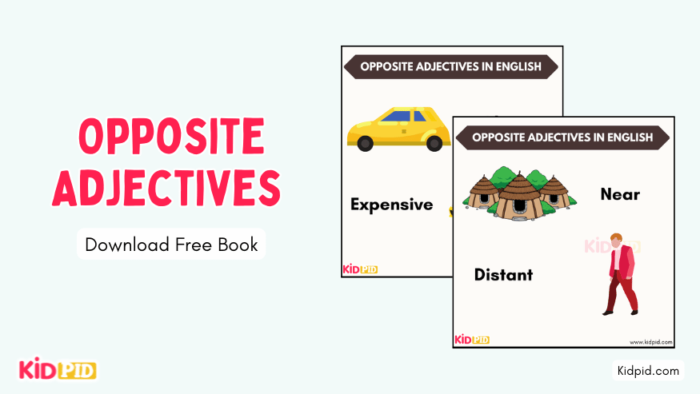 Opposite Adjectives in English - Kidpid