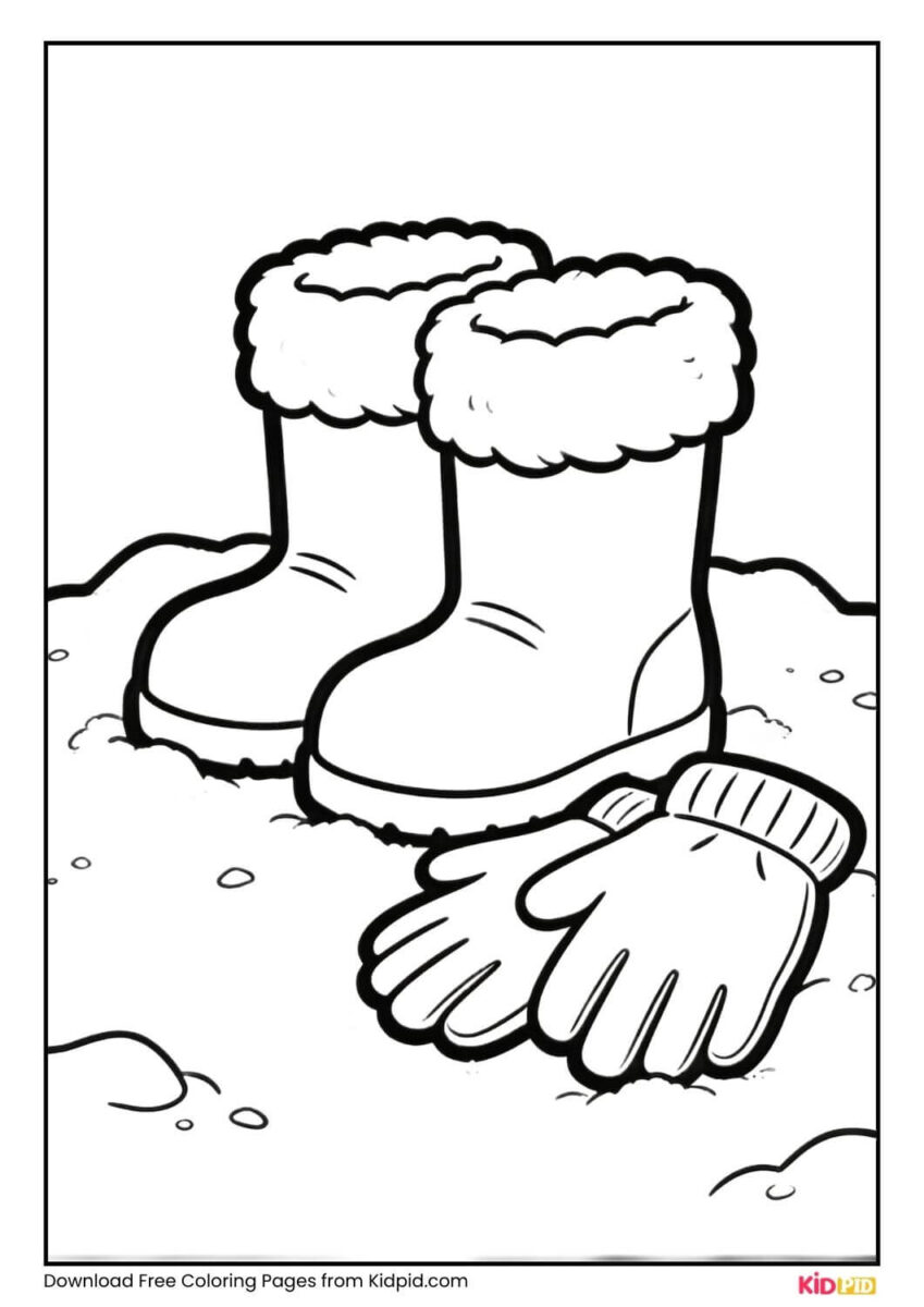 Snow Coloring Pages for Winter Season - Kidpid