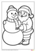 Christmas Santa Claus Coloring Pages for Kids - Kidpid